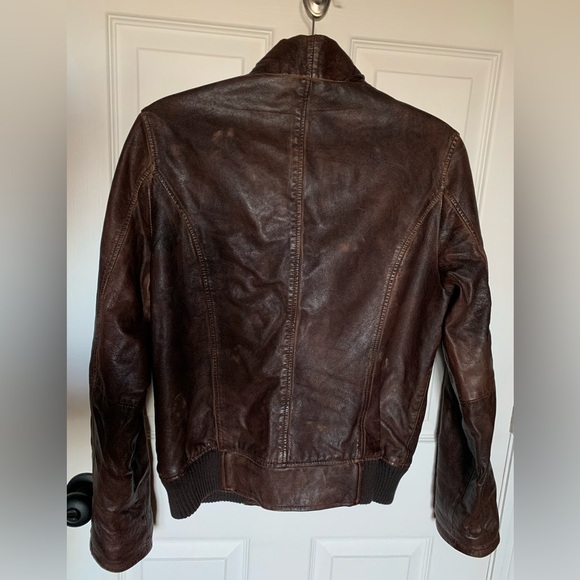 Wilson | Jackets & Coats | Wilsons Leather Dark Brown Bomber Aviator ...